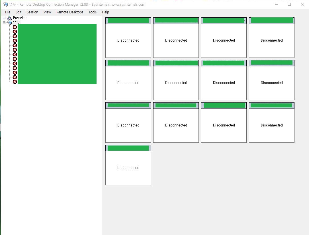 [윈도우] 원격 데스트톱 연결 관리자 "Remote Desktop Connection Manager v2.83"